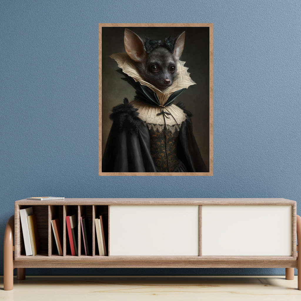 Gothic Bat Portrait Print – Big Art Shop
