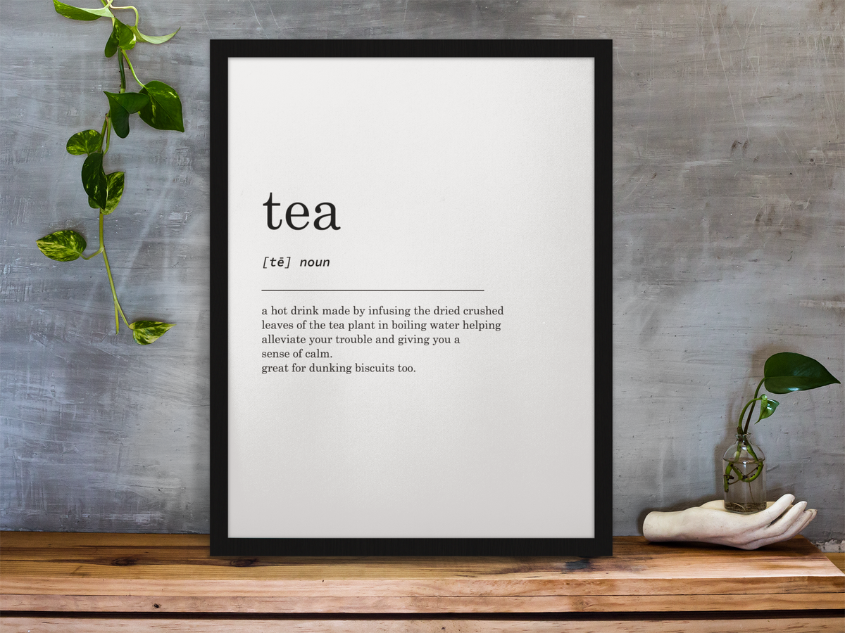 Tea Definition Print – Big Art Shop