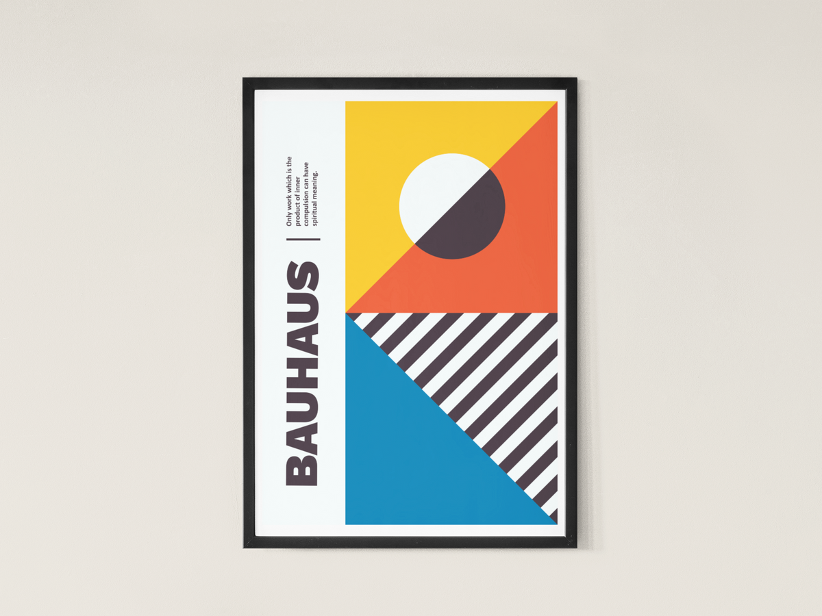 Bauhaus 1919 Geometric Art Print No.1 – Big Art Shop