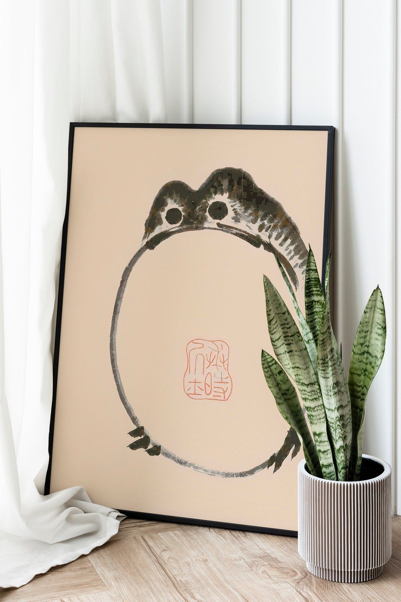 Japanese Frog Art Print, Sad Frog Matsumoto Hoji Vintage Poster | exhi ...