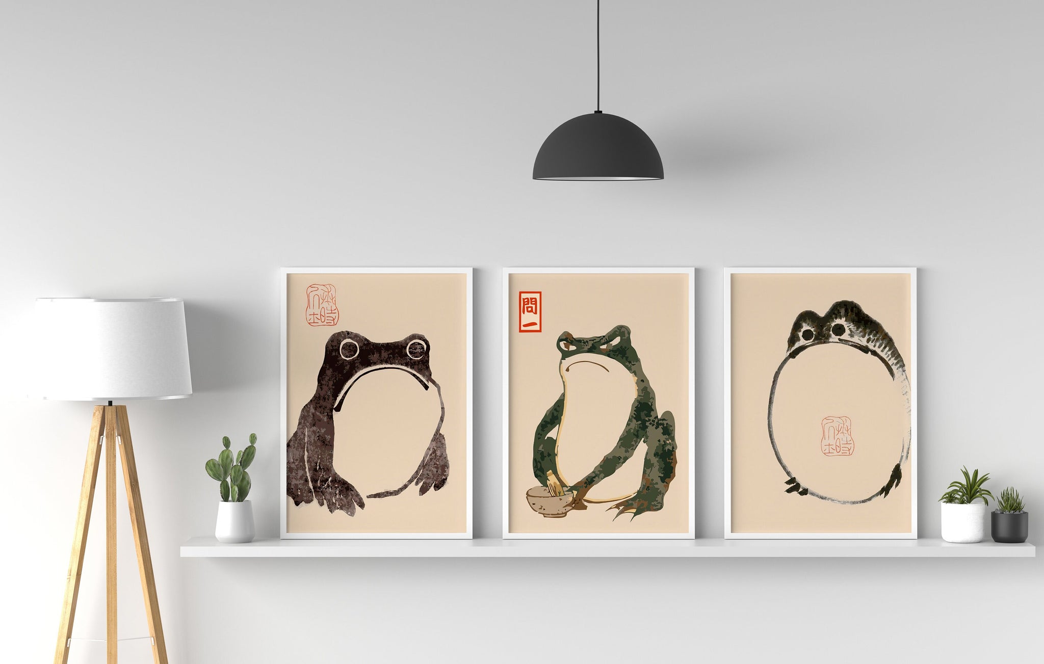 Japanese frog art print Matsumoto Hoji Frog | Cute angry toad, Exhibit ...