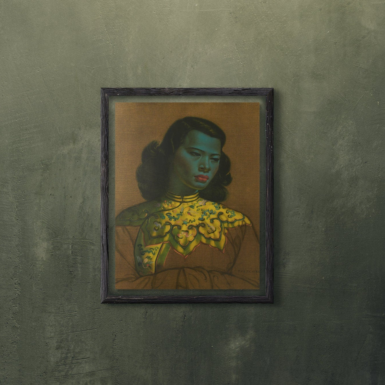 Chinese Girl. The Green Lady Print, Vladimir Grigoryevich Tretchikoff ...