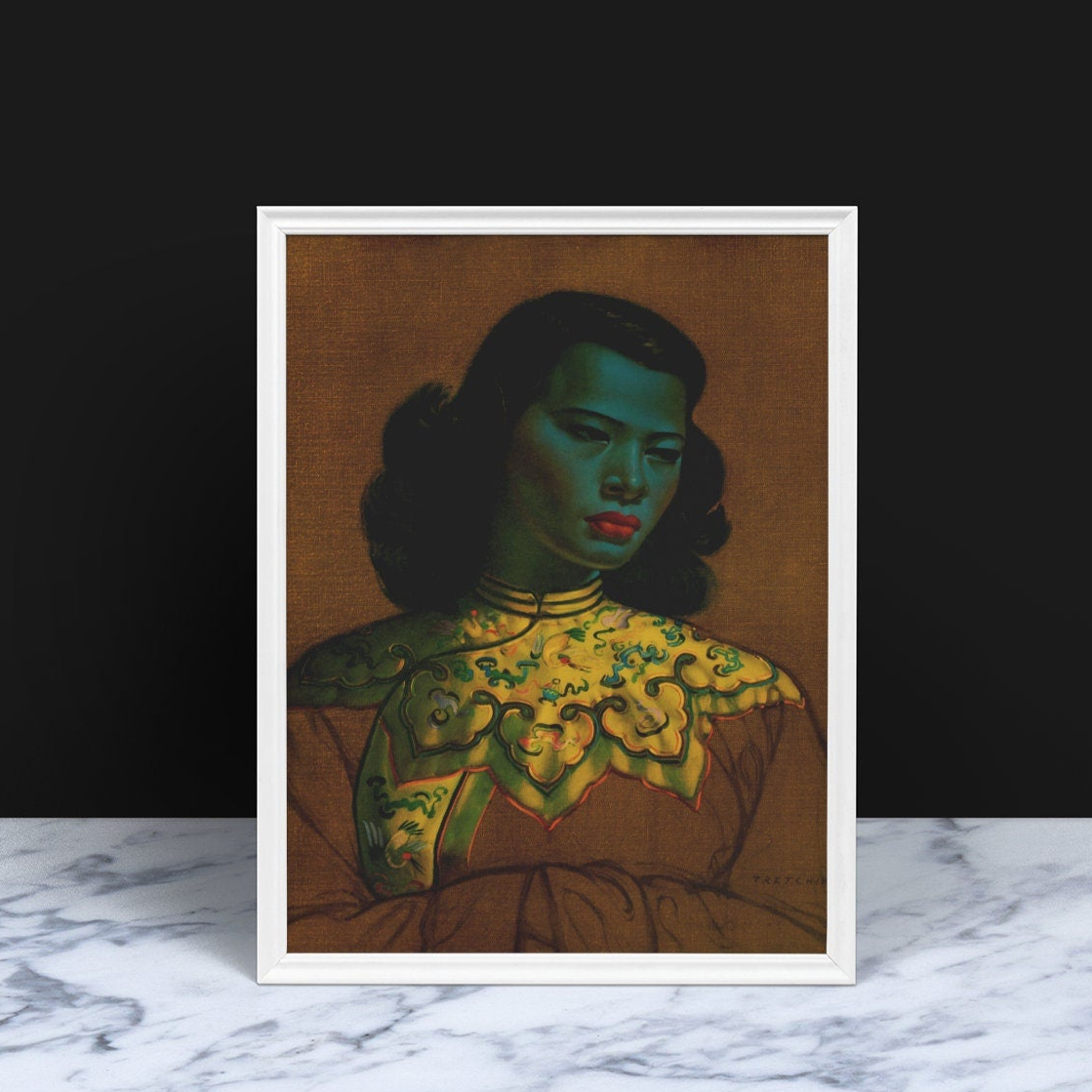 Chinese Girl. The Green Lady Print, Vladimir Grigoryevich Tretchikoff ...