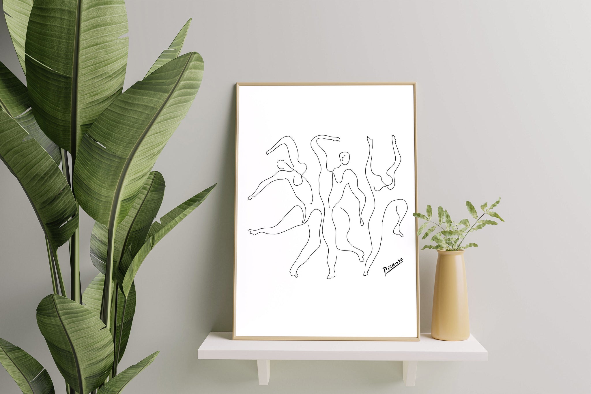 Picasso's Dancing line drawing Poster Art Drawing | Exhibition Print i ...