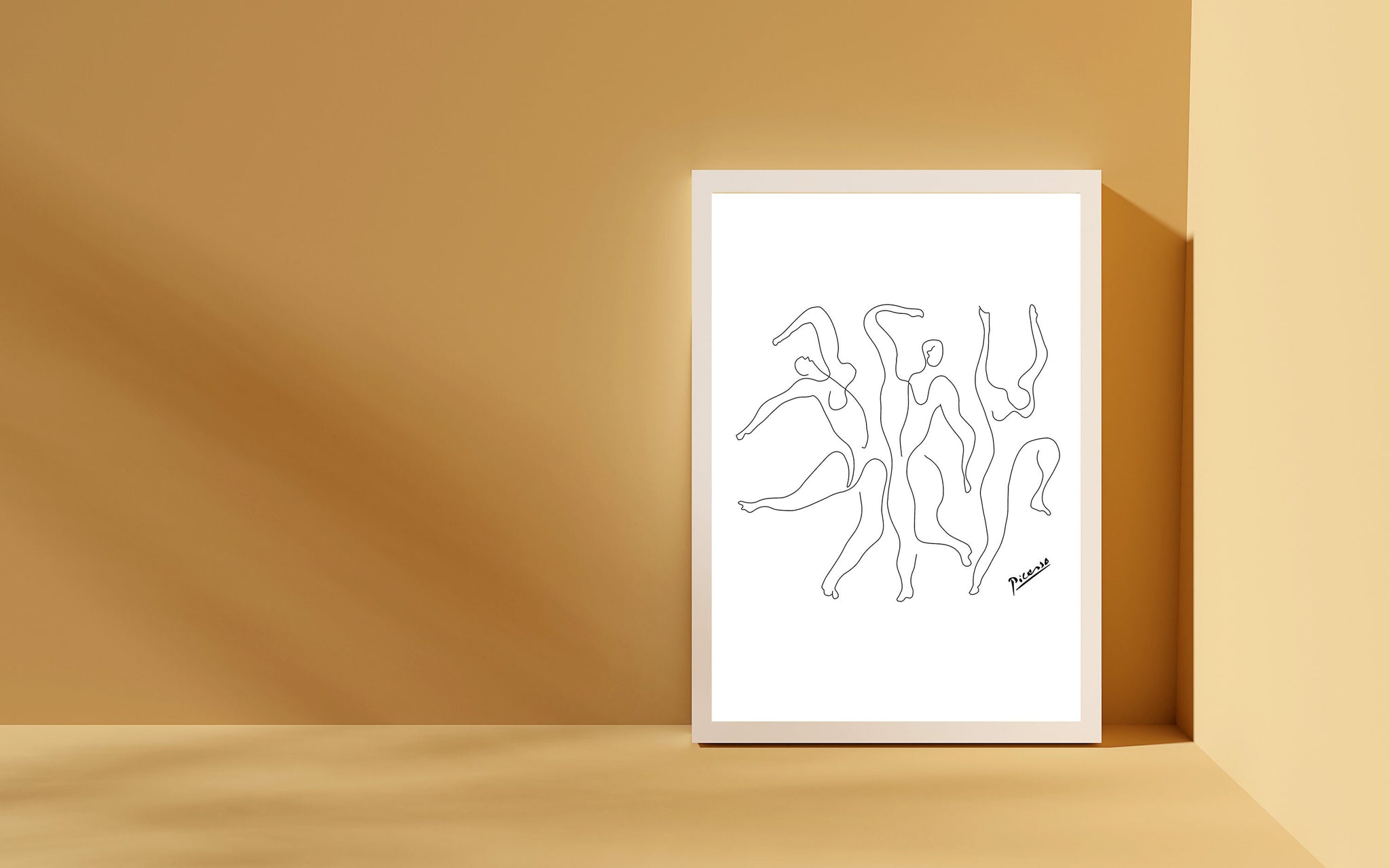 Picasso's Dancing line drawing Poster Art Drawing | Exhibition Print i ...