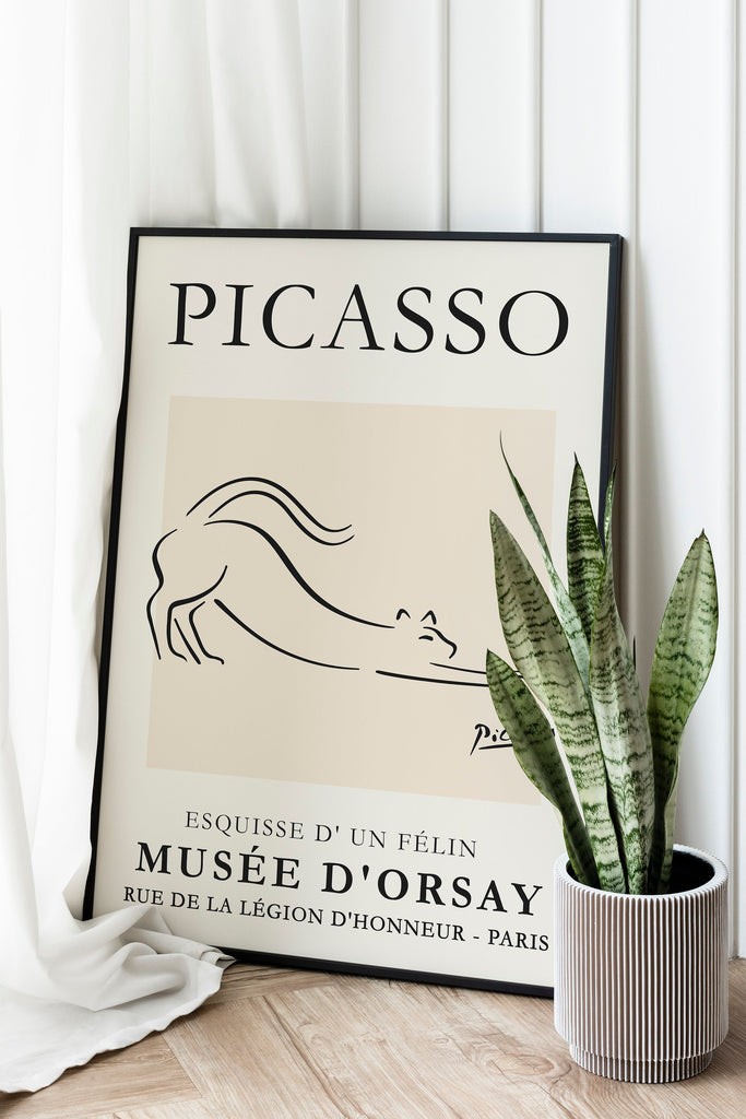 Picasso's Feline Poster Cat Art | Exhibition Print in High Resolution ...