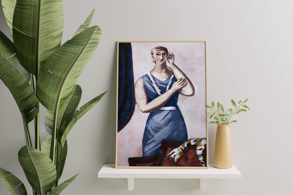 Valentine Tessier 1929 Poster Art by Max Beckmann – Big Art Shop