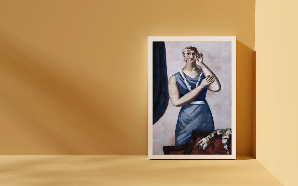 Valentine Tessier 1929 Poster Art by Max Beckmann – Big Art Shop