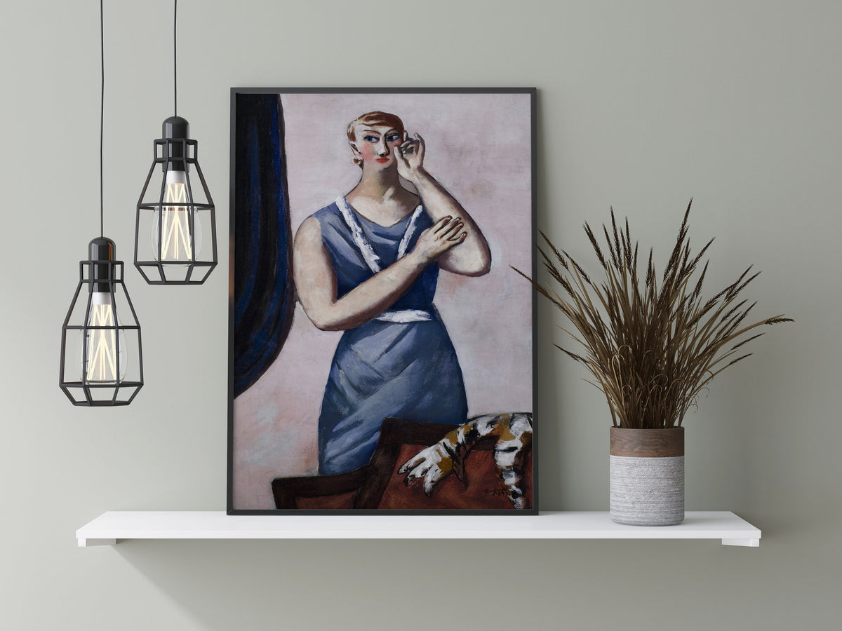 Valentine Tessier 1929 Poster Art by Max Beckmann – Big Art Shop