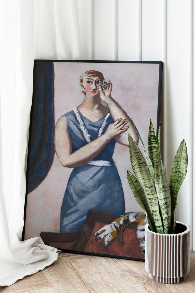 Valentine Tessier 1929 Poster Art by Max Beckmann – Big Art Shop