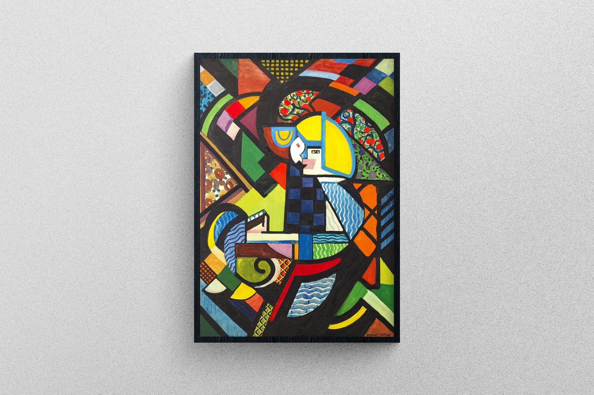 Henry Lyman Sayen Abstract wall poster, 'Daughter in a Rocker' – Big ...