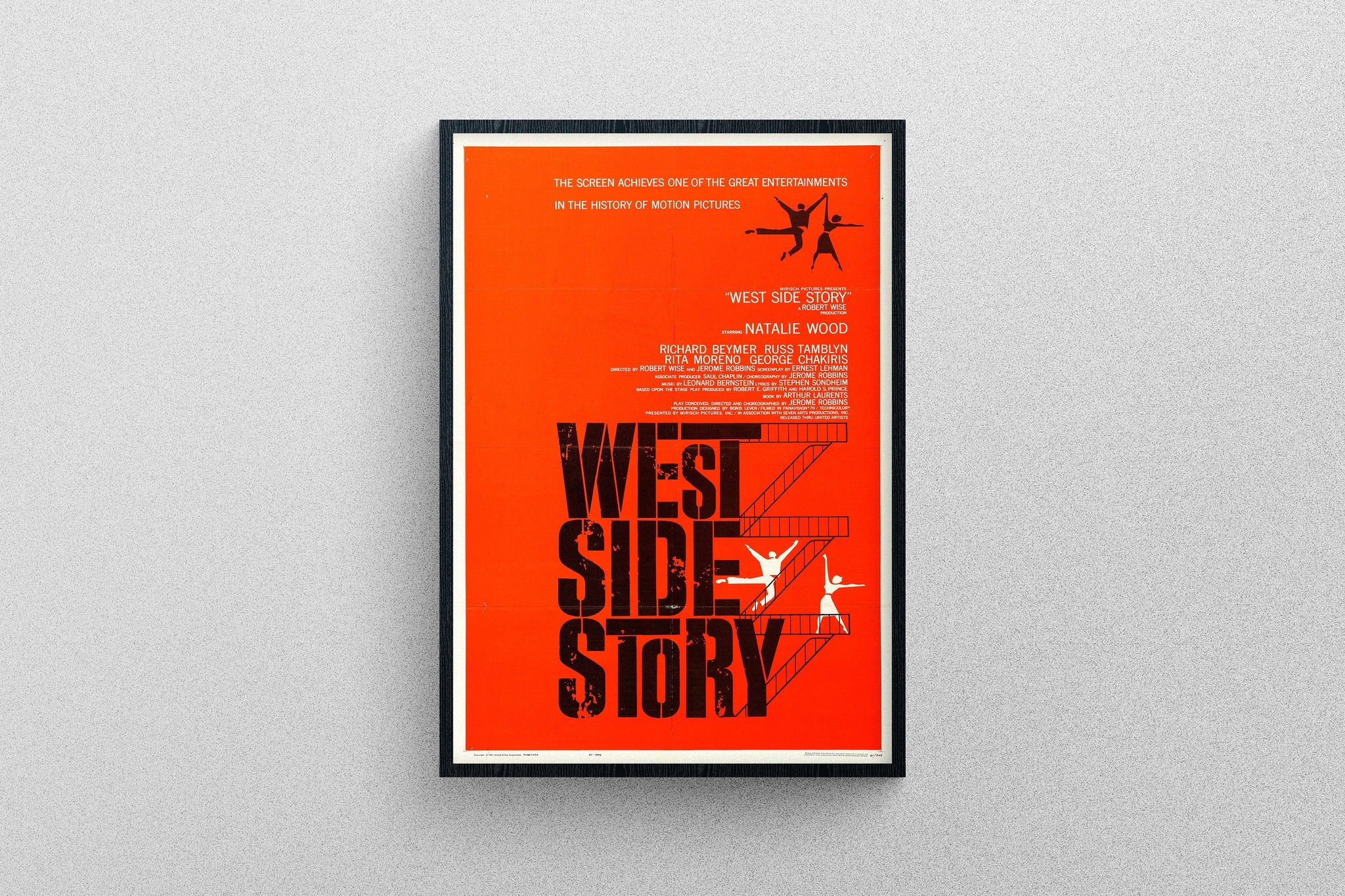 West Side Story 1961 film poster | Iconic Musical Classic Movie Poster ...